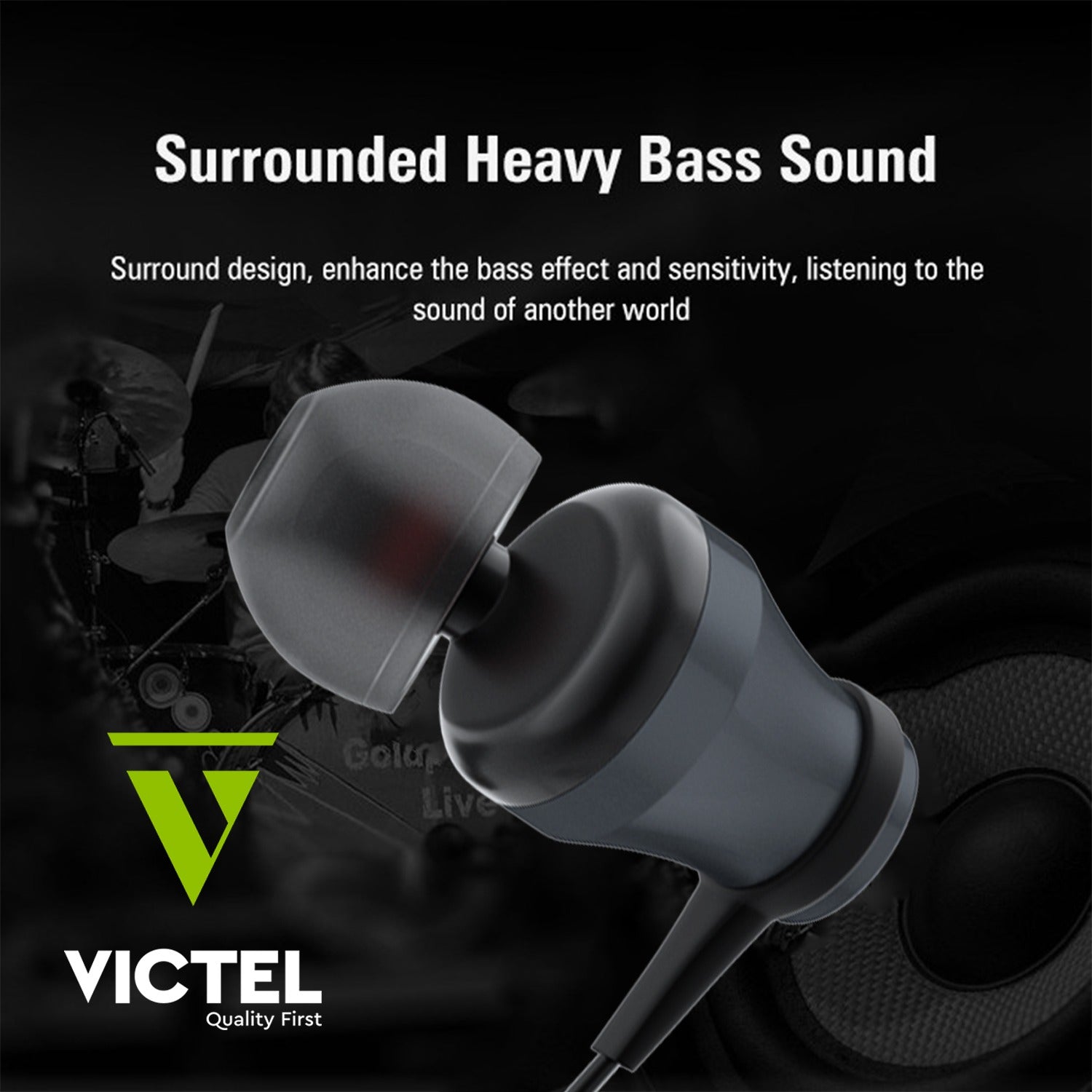 VICTEL - Wired Earphones with 10 mm Copper Coil Speaker – MojoLife