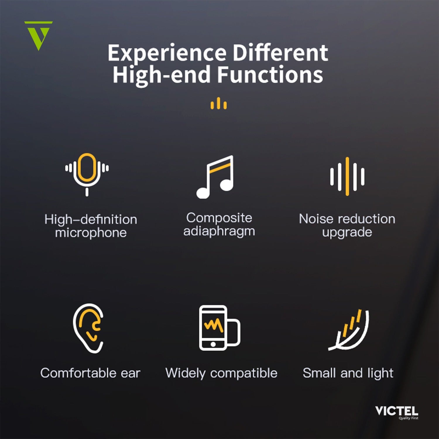 VICTEL - Wired Earphones with 10 mm Copper Coil Speaker – MojoLife