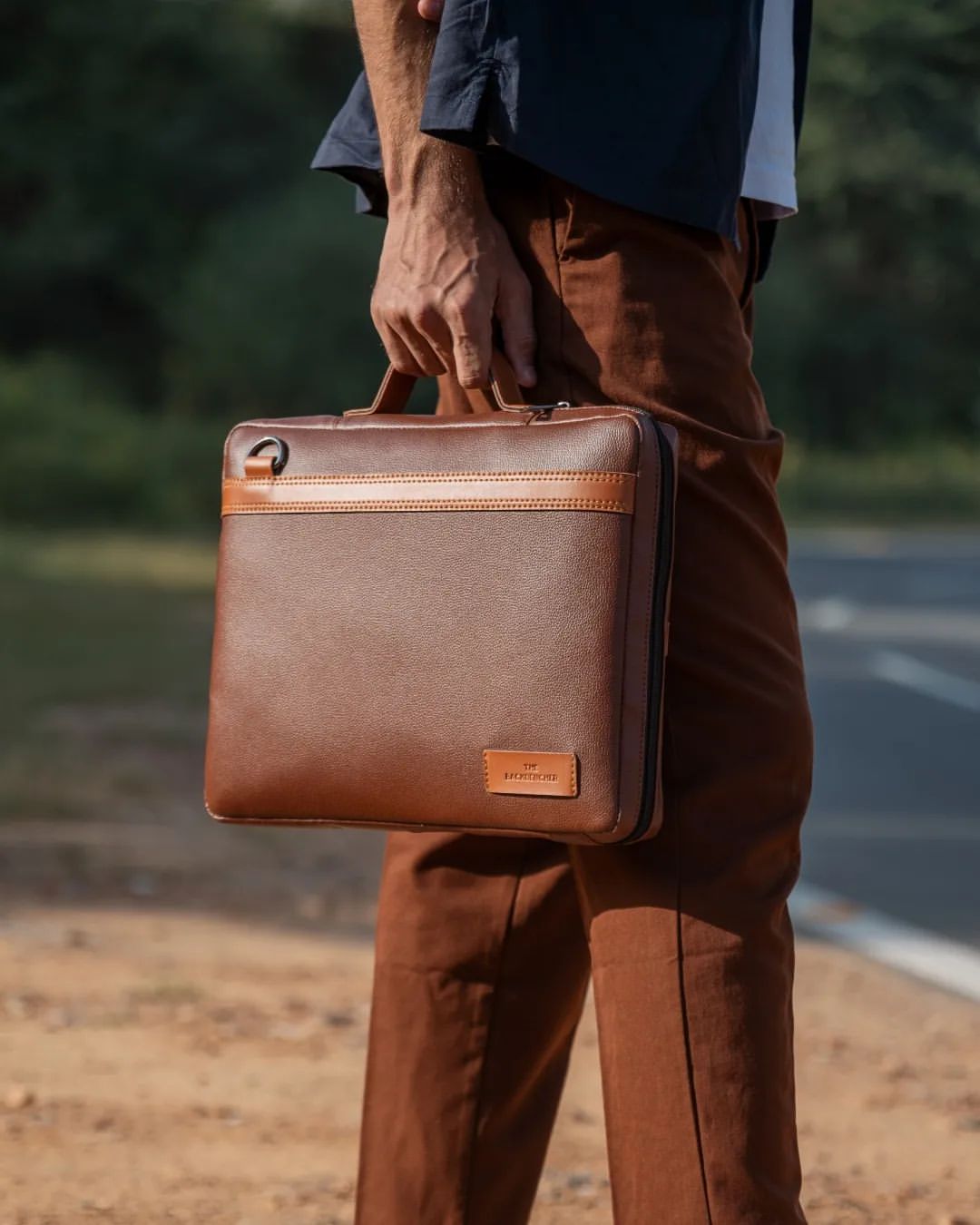 Christian Laptop Bag - Brown